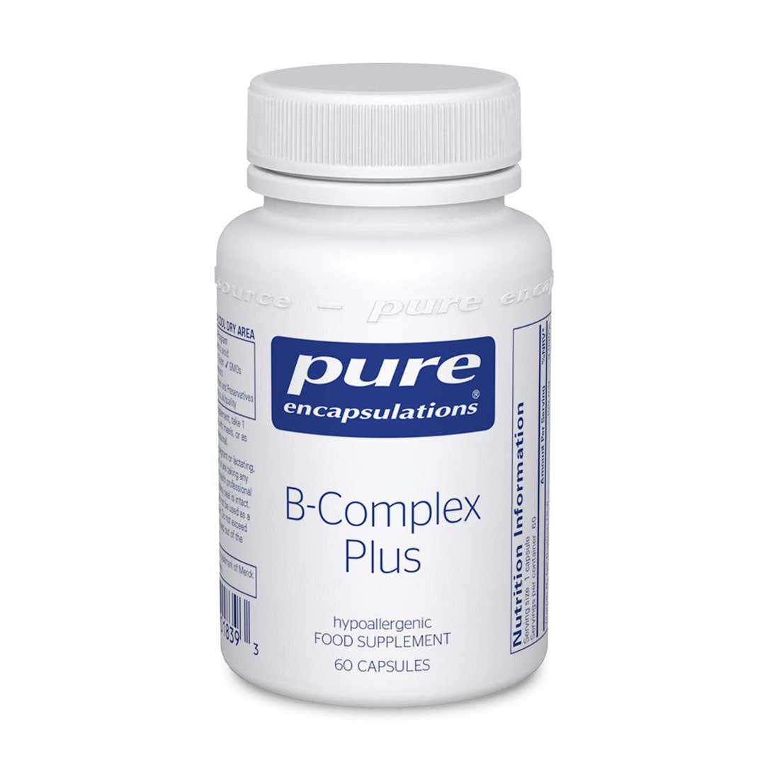 Pure Encapsulations B-Complex Plus 60 Capsules | Here's Health