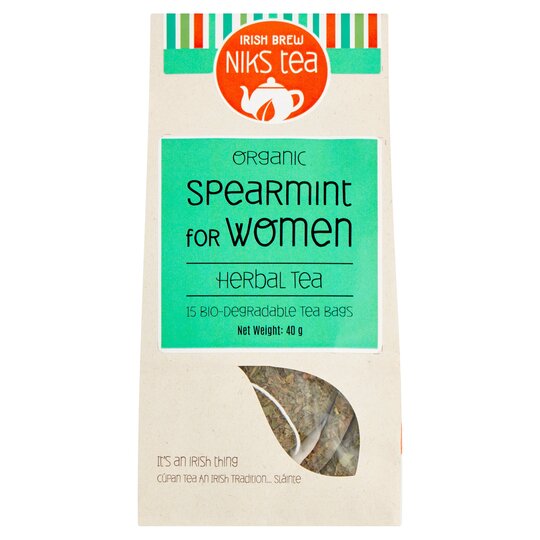 Nik's Organic Spearmint Tea 15 Bags - Here's Health