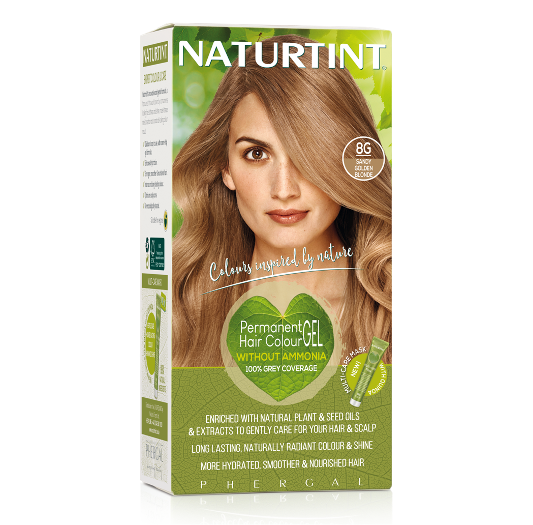 Here's Health | Naturtint Permanent Hair Colour 8G Sandy Golden Blonde